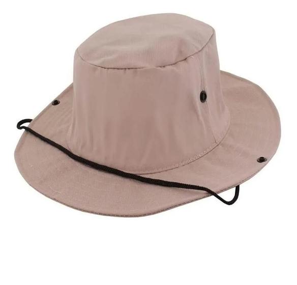 Chapéu Australiano Pescador Bucket Ideal Para Trabalho Lazer Passeio ...