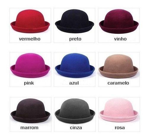 Chapéu Coco Feltro Estilo Retro La Moda Feminina Teatro - oem - Chapéu ...