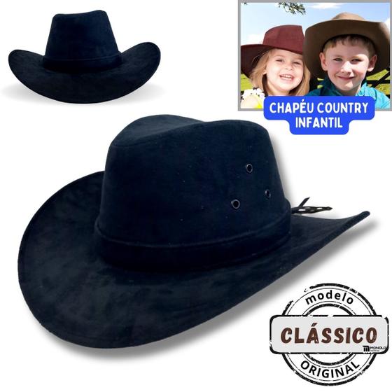 Chapeu Country Infantil Cowboy Menino Menina Criança Peão Boiadeira ...