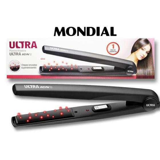 Chapinha Prancha De Cabelo Mondial P-14 Ultra Ion Bivolt - Cerâmica ...