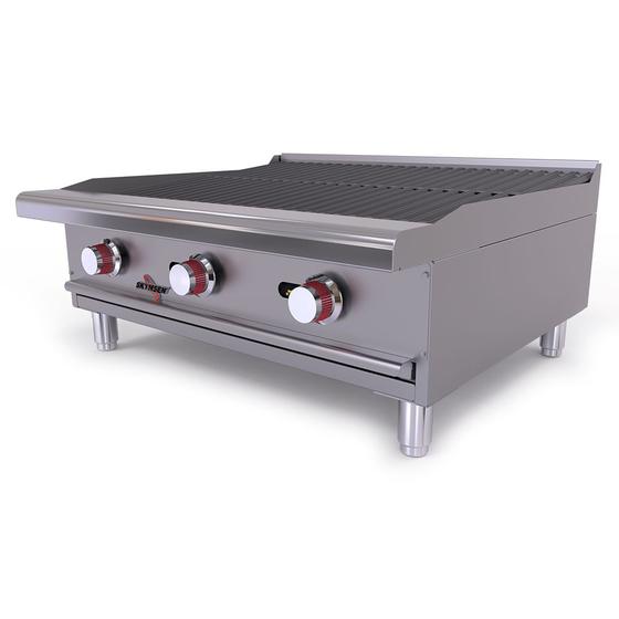 Char Broiler Inox a Gás CBG36 Skymsen 81000 BTU - Char Broiler ...