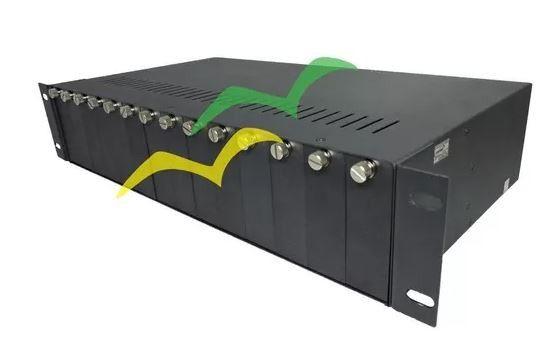 Chassi Rack 19" 2U - 14 Slots para conversor Ethernet - Fonte ...