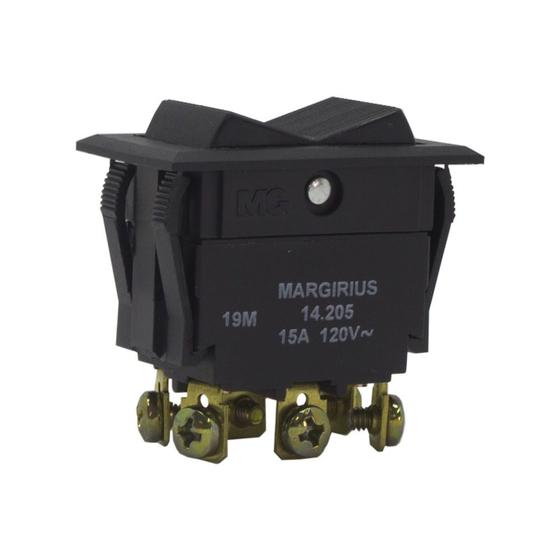 Chave 14205 Interruptor Tecla Bipolar 15A 3 Posições Momentâneas ...