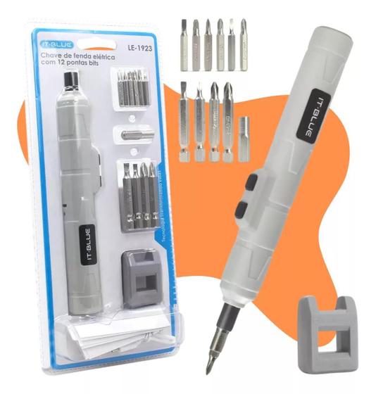 Chave De Fenda Philips Eletrica Recarregável + Chaves - IT-Blue - Jogo ...
