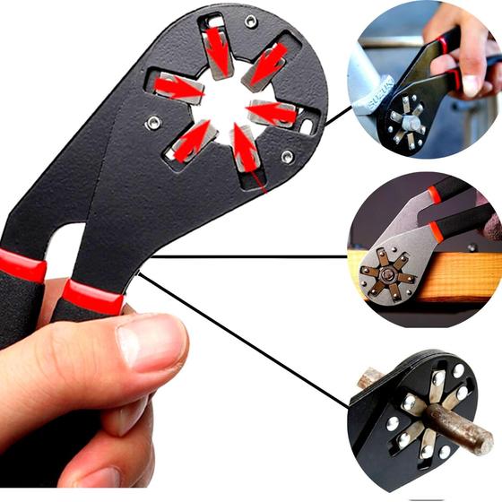 Chave Inglesa Boca Porca Parafuso Alicate Universal Ajustável Número 12 ...