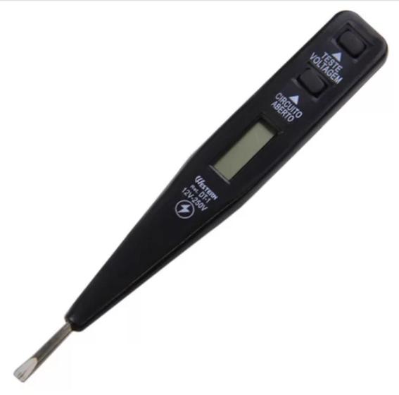Chave medição multiteste voltagem e corrente elé. digital 12 V a 250 V - 90303390 - Western ...