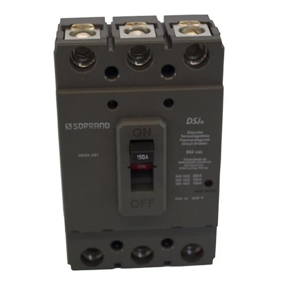 Chave seccionadora 200amp 3 polos dsjn - SOPRANO - Chave Reversora ...
