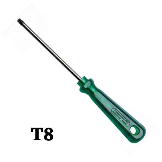 Chave Torx Multiuso Imantada Cromo Vanádio Furo Guia T8 Lotus - Chave ...