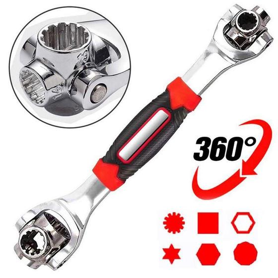Chave Universal 48 Em 1 Aço Inox Punho De Borracha Torx Estrela ...