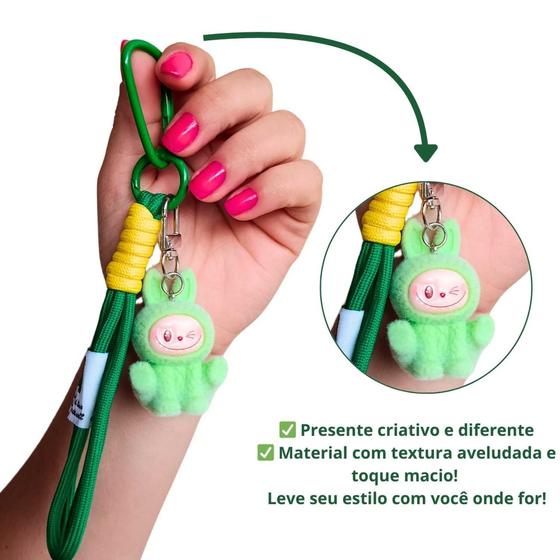 Chaveiro Boneco Labubu Lafufu Mosquetão Pelucia Fofo Colecionavel Viral ...