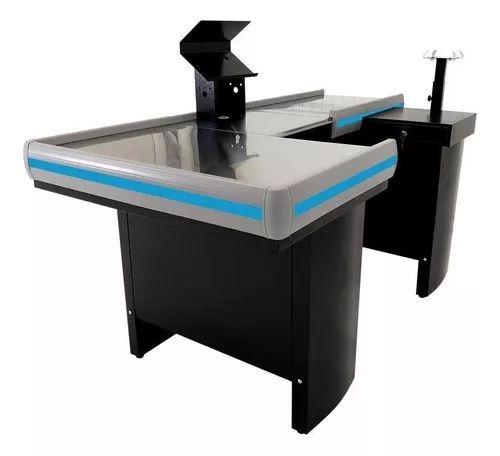 Check-out Caixa De Supermercado 2,0m Bilateral Kit Amapá Cor Preto ...