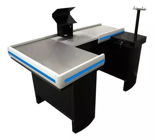 Check-out Caixa Supermercado 1,80m Com Furação + Kit Amapá Cor Preto ...