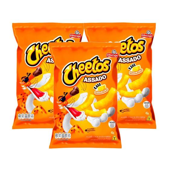 Cheetos Elma Chips Sabor Parmesão 45g Kit com três unidades - Cheetos - Magazine Luiza