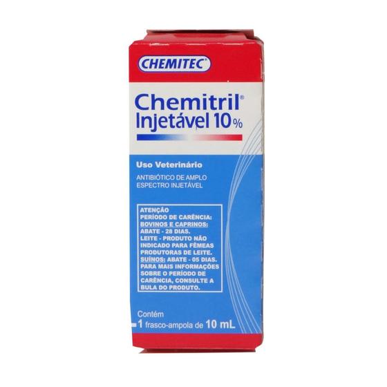Chemitril Chemitec 10% Injetável 10ml - Farmácia Pet - Magazine Luiza