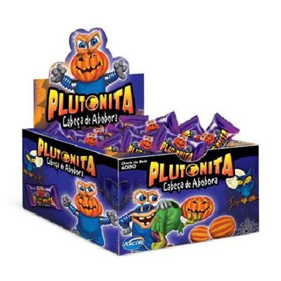 Chicle Arcor Plutonita Cabeça de Abóbora Caixa com 6 Displays ...