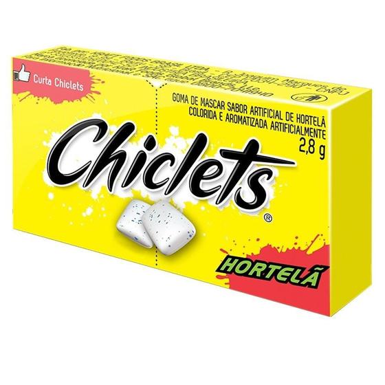 Chicle Chiclets Hortelã - Embalagem com 100 Unidades - Adams ...
