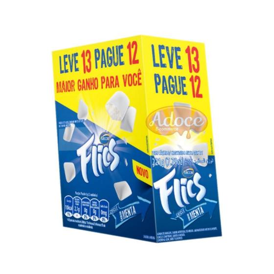 Chicle flics 208g/12un arcor - Chicletes e Gomas - Magazine Luiza