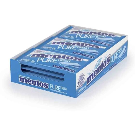 Chicle Mentos Pure Fresh Sabor Fresh Mint Zero Açucar 127g - Chicletes ...