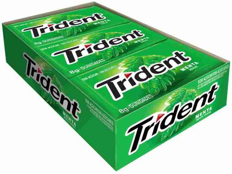 Chicle Trident Sabores Display com 21 Unidades - Chicletes e Gomas ...