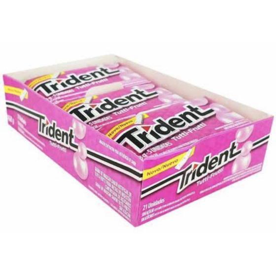 Chicle Trident Sabores Display com 21 Unidades - Chicletes e Gomas ...
