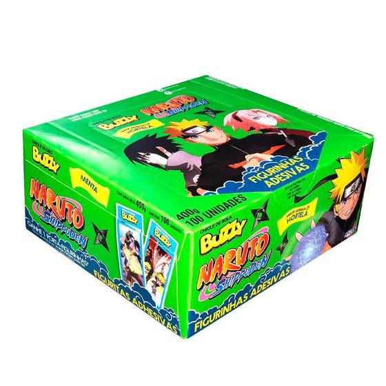 Chiclete Buzzy Naruto Sabor Hortelã c/100 - Riclan - Chicletes e Gomas ...