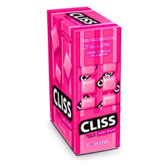 Chiclete Cliss Cartela FLORESTAL 201g - 1cx c/ 12un - Chicletes e Gomas ...