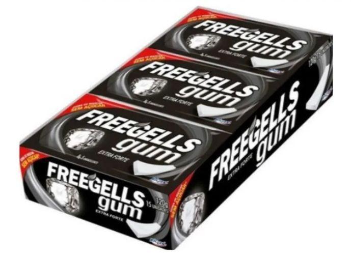 Chiclete Freegells Extra Forte Gum Caixa C/15 Unidades - Riclan ...