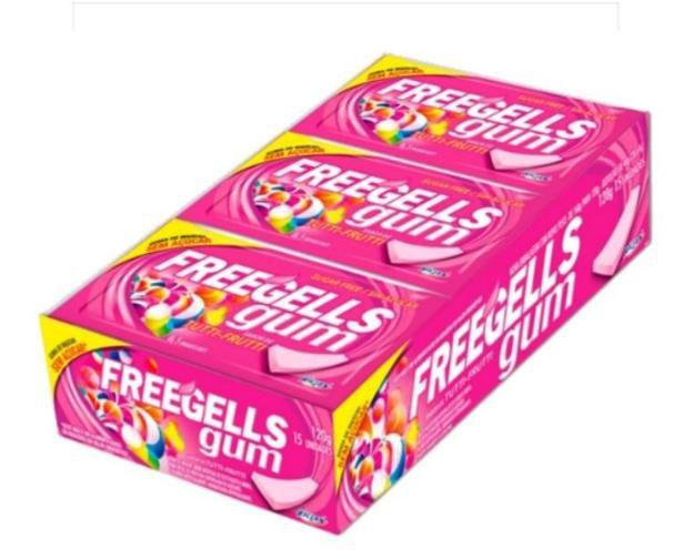 Chiclete Freegells Tutti Frutti Gum Caixa C/15 Unidades - Riclan ...