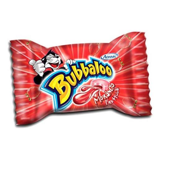 Chiclete Goma De Mascar Bubbaloo Morango 60 Unidades - Adams ...