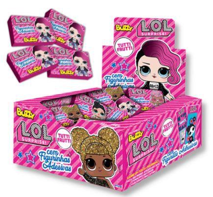 Chiclete LOL Surprise Buzzy- 100 un de 4g- Tutti Frutti - Chicletes e ...