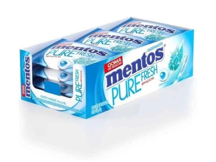 Chiclete Mentos Pure Fresh Mint Sachê 6g C/ 15Unid - PERFETTI ...