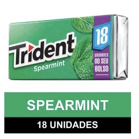 Chiclete Trident Menta 18 unidades 18s - 30,6g - MONDELEZ - Chicletes e ...