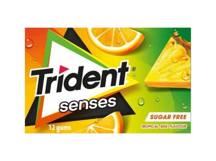 Chiclete Trident Senses Tropical Mix Flavour 23g - Importado ...