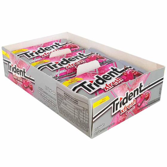 Chiclete Trident Xfresh Cereja Mondelez 21 Unidades - Chicletes e Gomas ...