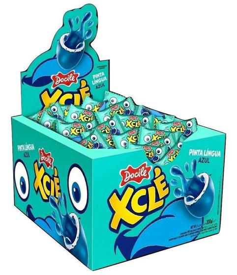 Chiclete Xclé Pinta Lingua Azul Tutti-Frutti C/40un - Docile ...