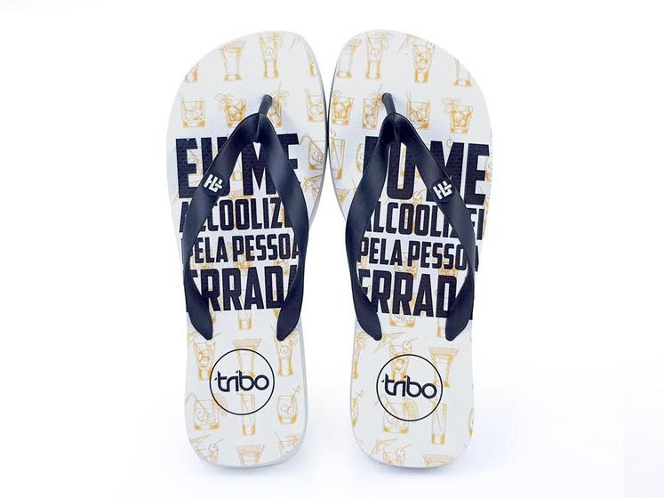 Chinelo Borracha Masculino Tiras Largas Estampado Conforto - Tribo dos ...
