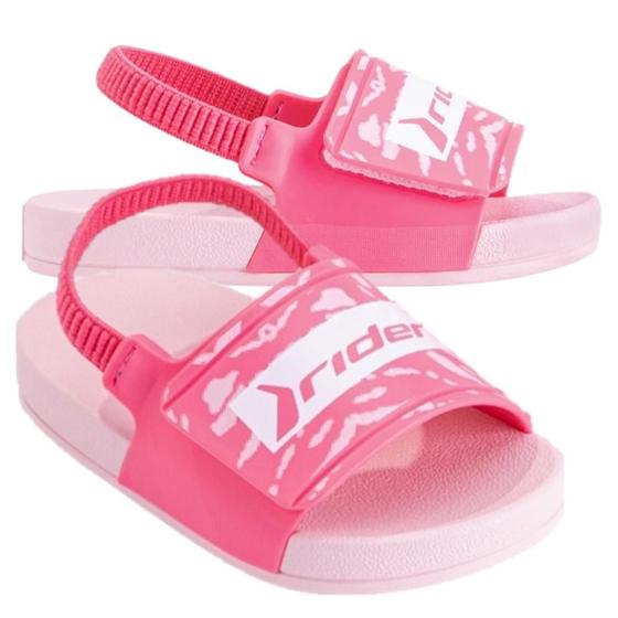 Chinelo de Bebê Com Elástico Para Menina Slide Rider Full 86 Baby ...