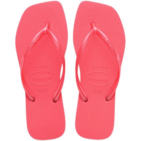 Chinelo Havaianas Slim Square Feminino - Coral - Chinelo Feminino ...