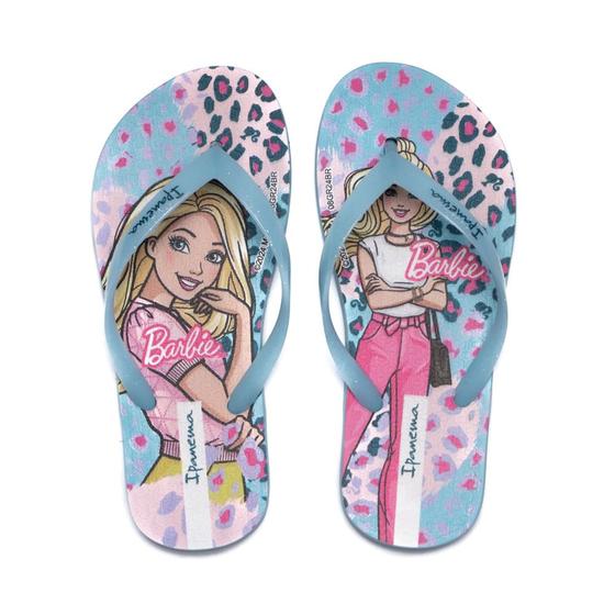 Chinelo Infantil Grendene Ipanema Barbie Meu Encanto Glitter Azul/Rosa ...