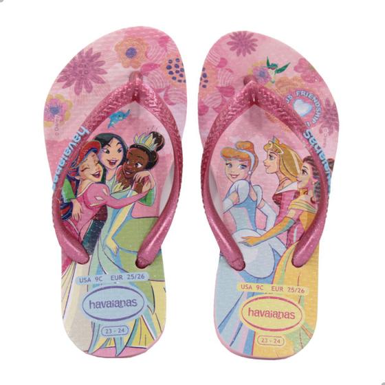 Chinelo Infantil Havaianas Kids Slim Princess Rosa Glow - Chinelo ...