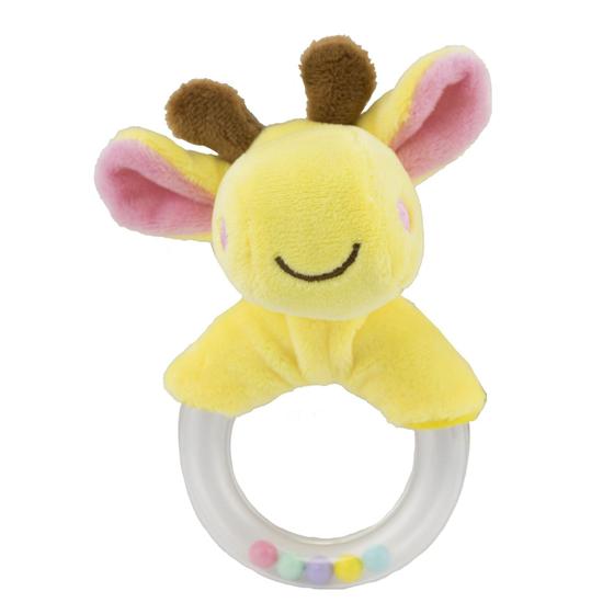 Chocalho De Pelúcia Para Bebê Girafa - Bbr Toys - Chocalho para Bebê ...