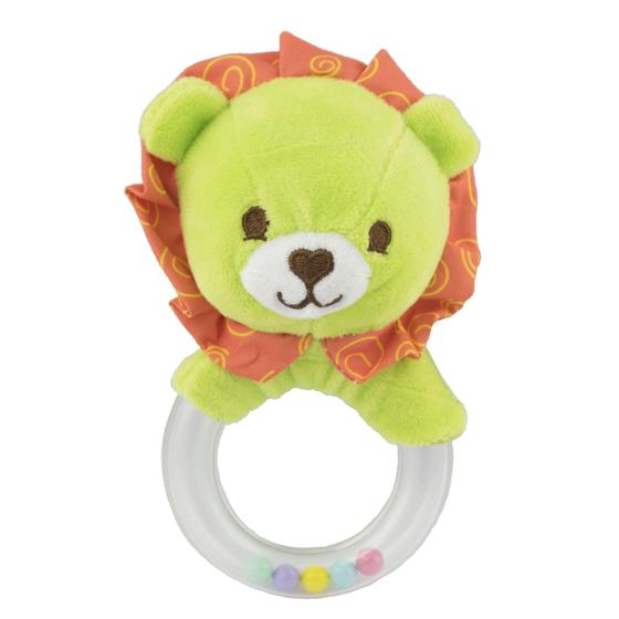 Chocalho De Pelúcia Para Bebê Leão - Bbr Toys - Chocalho para Bebê ...