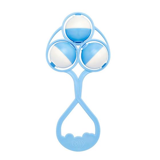 Chocalho Infantil Diversão do Bebe Livre de Bpa Com Alça Brinquedo Azul ...