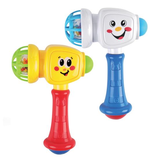 Chocalho Martelinho Infantil Mordedor Colorido Pais & Filhos - Chocalho ...