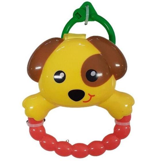 Chocalho Mordedor para Bebês Bichos Divertidos Coloridos Sensorial ...