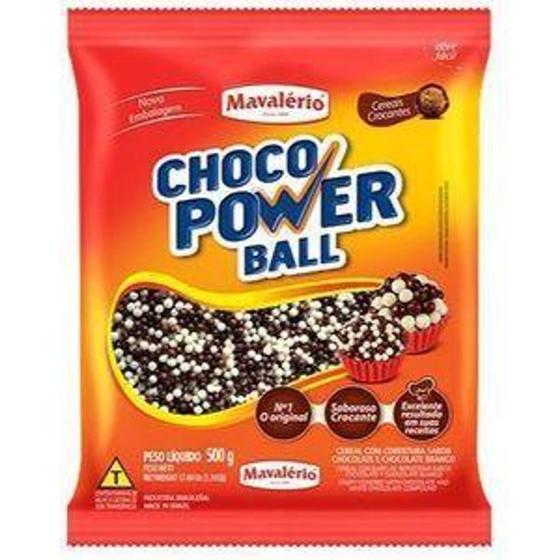 Choco power ball micro chocolate branco e ao leite 500g mavalério ...