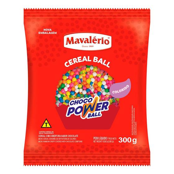 Choco Power Ball Pequeno Colorido 80g - Mavalério - Mavalerio - Flocos ...