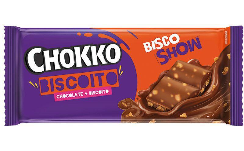 Chocolate Ao Leite Com Biscoito Chokko 65g - Arcor - Chocolate / Barra ...