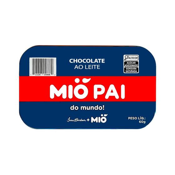 Chocolate Ao Leite Mió Pai do Mundo Lata 60g - Chocolate / Barra de ...