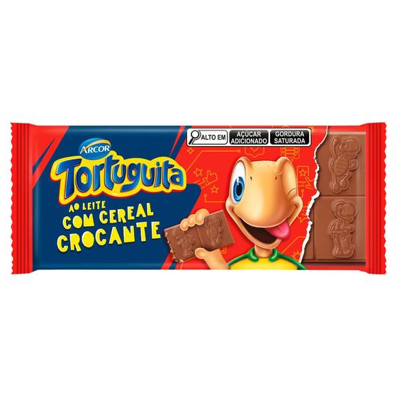 Chocolate Arcor Tortuguita Ao Leite com Cereal Crocante 80g - Chocolate ...